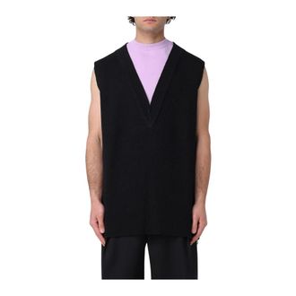 Jil Sander Homme, Vestes, Noir, Taille: L Gilet sans manches