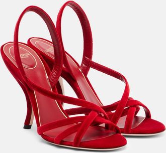 Valentino Garavani Sandalen Fetishique 105 aus Samt