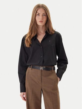 Tommy Hilfiger Hemd WW0WW45612 Schwarz Relaxed Fit