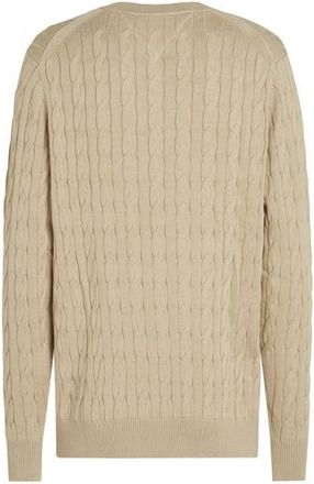 Tommy Hilfiger Pull en maille torsad&eacute;e en coton