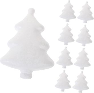 NUOBESTY 24 Stück Teiliges DIY Weihnachtsbaum Anhänger Weiße Schneeflocken aus Schaumstoff Kreative Christbaumschmuck Dekoration für Festliche Wohnräume Kinder