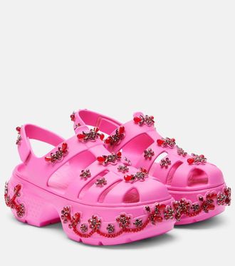 Simone Rocha x Crocs - Sandales Stomp Fisherman à plateforme