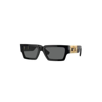 Versace Lunettes de soleil rectangulaires - unisex - Accessoires - Noir - Taille: 54 MM
