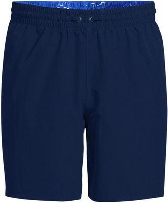 Lands End Wendbare Badeshorts, 18 cm, Herren, Größe:52-54 regular, Blau, by Lands End