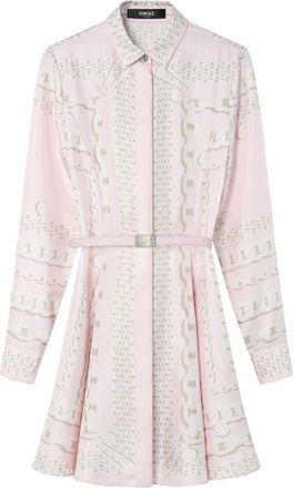 Versace Treasure Midi-Hemdkleid aus Seide - Rosa