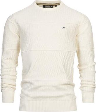Indicode Hommes Injustice Pullover | Pull &agrave; col Rond White Asparagus M