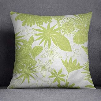 Bonamaison Le Jardin du Lin Kissenhüllen, Cotton, Mehrfarbig, 45x45