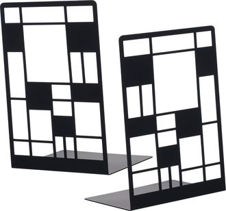 Cabilock ULDIGI Vintage Metall Buchstützen Verstellbare Buchhalter Nonslip Buchständer für Büro Zuhause Schule Praktische Bücherregale mit Stabilem Verformungs