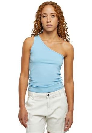 Urban Classics Ladies Asymmetric Top pour Femme, Disponible dans de Nombreuses Couleurs, Tailles XS &agrave; 5XL, Bleu Baltique, XXL