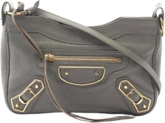Balenciaga Sac bandouli&egrave;re vintage Pre-owned - Femme - Pre-owned - Gris - Taille: ONE Size