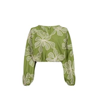Guess Blouse Dessi &agrave; fleurs brod&eacute;es
