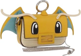 Fendi Sac bandouli&egrave;re mini Pre-owned - Femme - Pre-owned - Jaune - Taille: ONE Size