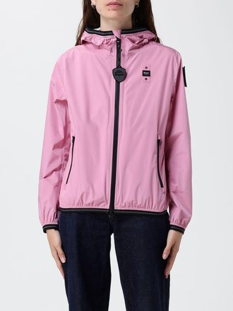 Blauer Jacke Damen Farbe Pink