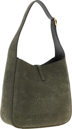 Saint Laurent Lambskin Leather Shoulder Bag - Gray