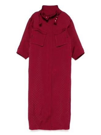 Gucci Mantel mit GG-Jacquardmuster - Rot