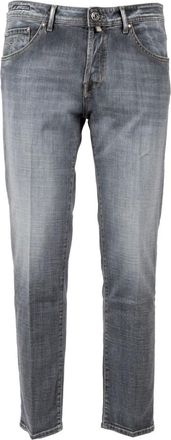 Jacob Cohen Homme, Jeans, Gris, Taille: W35 Pant5 PKT Cropped Slim FIT Scott