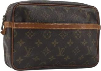Louis Vuitton Pre-owned Compiegne 23 Pochette - Femme - Pre-owned - Brun - Taille: ONE Size