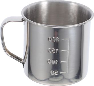 Aboofan Becher Teetassen Aus Edelstahl Kaffeetasse Für Kaffeetassen Tasse Mit Heißer Schokolade Für Tassen Mit Heißer Schokolade Für Silver Rostfreier Stahl