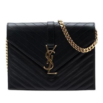 Saint Laurent Sac bandouli&egrave;re matelass&eacute; doccasion - Femme - Pre-owned - Noir - Taille: ONE Size