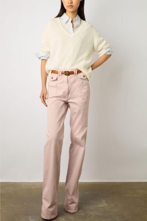 Gerard Darel Pull col V en lin - LEE - Ecru