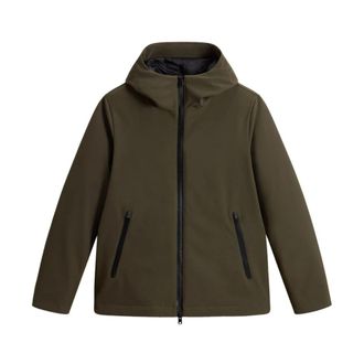 Woolrich Gr&uuml;ner Gepolsterter Daunenmantel - - Jackets - Herren - Gr&uuml;n - S