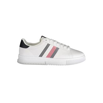 Tommy Hilfiger Tommy Hilfiger Wei&szlig;e Polyester-Sneakers - - Shoes - Herren - Wei&szlig; - 46 EU