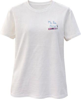 Saint Barth Femme, Tops, Blanc, Taille: 40 FR Emilie T-Shirt