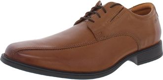 Clarks Herren Tilden Walk Oxford-Schuh Derby, Dunkelbraunes Leder, 39.5 EU