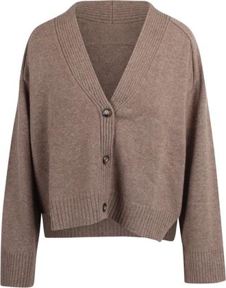 Loulou Studio Femme, Pulls, Beige, Taille: 40 FR Kaia Ribbed Cardigan