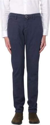 Jacob Cohen Bobby Slim Fit Pantalons - Homme - Pantalons - Bleu - Taille: W38