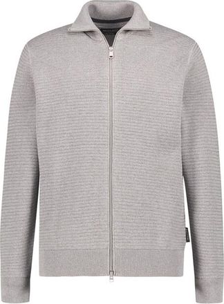 Marc O'Polo Herren Pullover grau Baumwolle unifarben