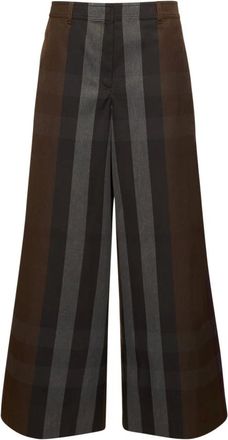 Burberry Femme, Pantalons, Brun, Taille: 34 FR Pantalon Palazzo &Eacute;l&eacute;gant