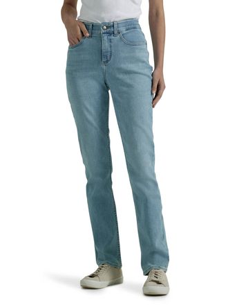 Lee Damen Ultra Lux Comfort with Flex Straight Leg Jeans, Within Motion, 44