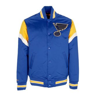 Mitchell & Ness NHL Heavyweight Bomber Jacket Stlblu - - Jackets - Herren - Blau - L
