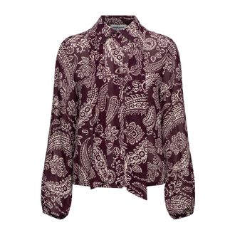 &Co Woman Alisha Paisley Bluse - - Blouses & Shirts - Damen - Rot - M