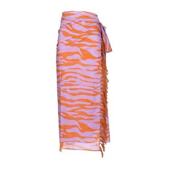 The Attico Pareo aus Baumwolle mit Animal-Print - - Swimwear - Damen - Mehrfarbig - ONE SIZE