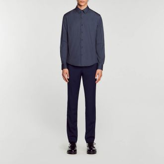 Sandro Chemise ajust&eacute;e en coton stretch