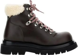 Bottega Veneta Stiefel - Lace-Up Hiking Ankle Boot - Gr. 40 (EU) - in Braun - f&uuml;r Damen