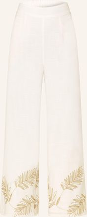 s.Oliver Black Label S.Oliver Black Label Culotte Mit Glitzergarn weiss