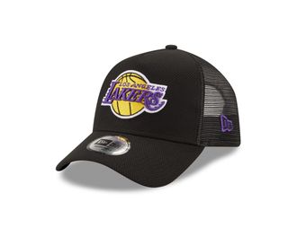 New Era Los Angeles Lakers Cap NBA Basecap verstellbar Trucker Kappe Basketball schwarz - One-Size