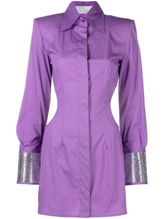 Giuseppe Di Morabito robe courte &agrave; col oversize - Violet
