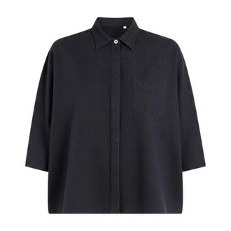 Cruna Elide Gabardine Hemd - - Blouses & Shirts - Damen - Blau - L