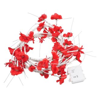 Generico Blumenkettenlichter, romantischer k&uuml;nstlicher Zweig, wiederverwendbar, dekorative Lichter mit k&uuml;nstlichen Zweigen, f&uuml;r Hochzeiten, Weihnachtsfeiern, B