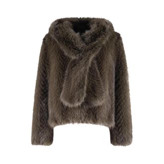 Nenette Raffinata Kunstpelzjacke - - Jackets - Damen - Gr&uuml;n - XS