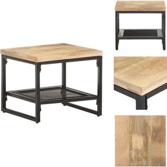 vidaXL Vidaxl - Beistelltisch 40x40x35 cm Massivholz Mango - Beistelltisch - Beistelltische - Holz-Beistelltisch - Holz-Beistelltische