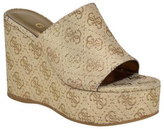 Guess Femme Yenise Sandale cale, Or 710, 39.5 EU