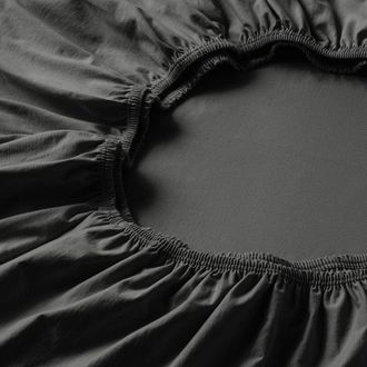 ESTELLA Mako Spannbettlaken, Jersey, 200 x 200 cm, Schiefer