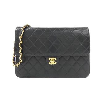 Chanel Pre-owned Lammfell Umh&auml;ngetasche - - Pre-owned - Damen - Schwarzk - ONE SIZE