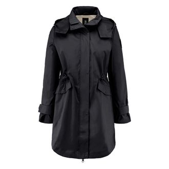 Bomboogie Femme, Manteaux, Bleu, Taille: 40 FR Trench r&eacute;sistant &agrave; leau avec capuche