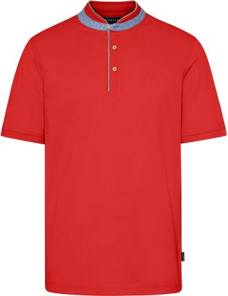 Bugatti Herren Poloshirt Stehkragen Basic Kurzarm Modern Fit